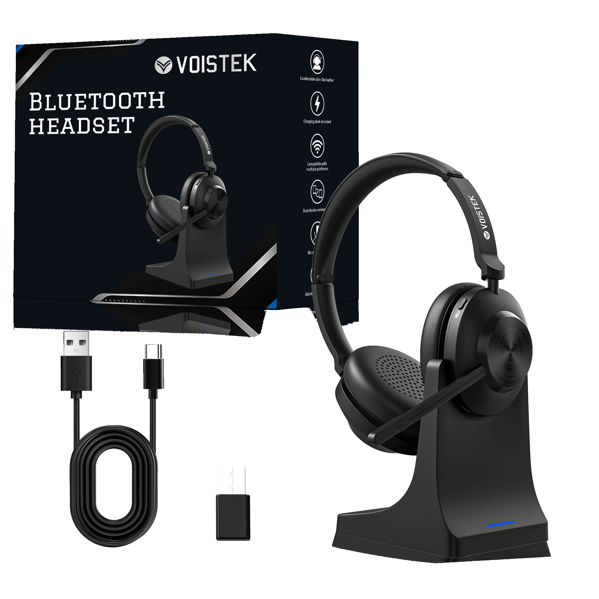 Dual Ear Wireless Headset for Phone VS886 - Buy Wireless Earphones ...